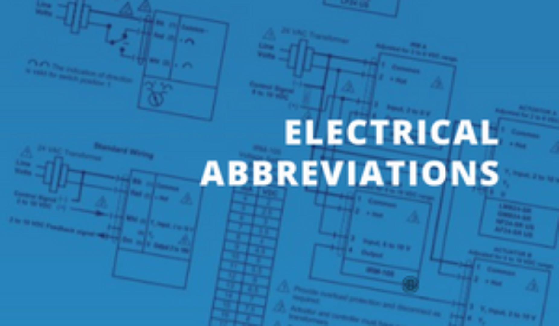 Understanding Basic Electrical Abbreviations | Belimo