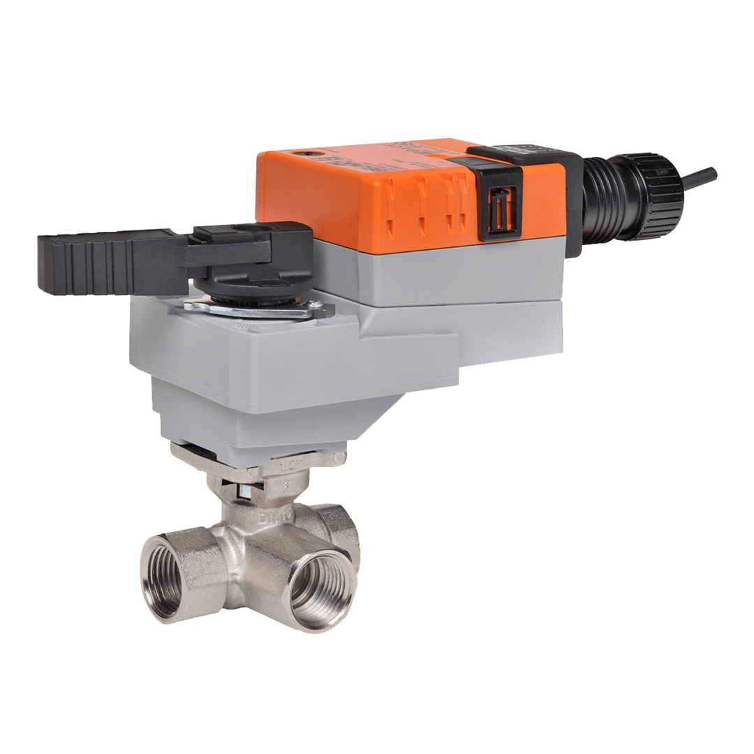 B307B+LRB120-3 | Characterized Control Valve (CCV) 1/2in. 3-way Cv 0.3 ...